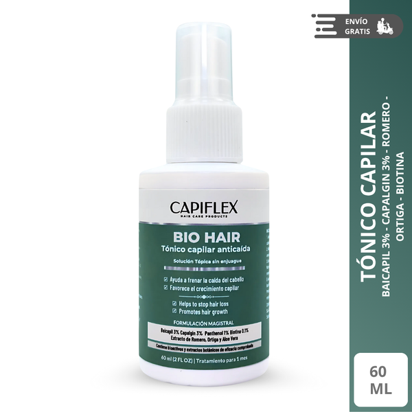 Tónico Capilar Fortificante Capiflex Bio Hair 60 ml – Capitan Barbosa Perú